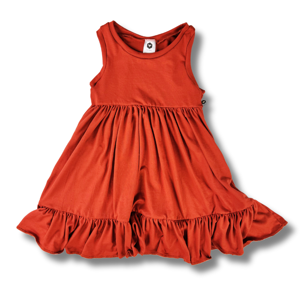 Tank Twirl Dress - Rust – bumblitostore